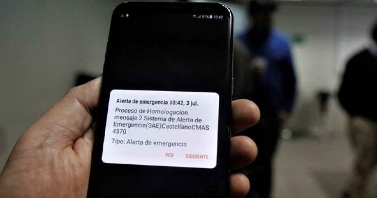 Confirmado: Mensaje de alerta que llegó a celulares fue un error y ...